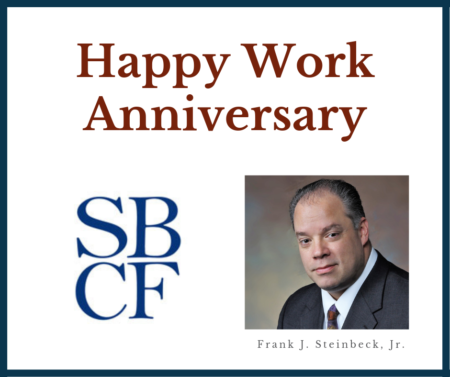 Frank Steinbeck Jr. Celebrates SBCF Work Anniversary - Sessums Black, P.A.
