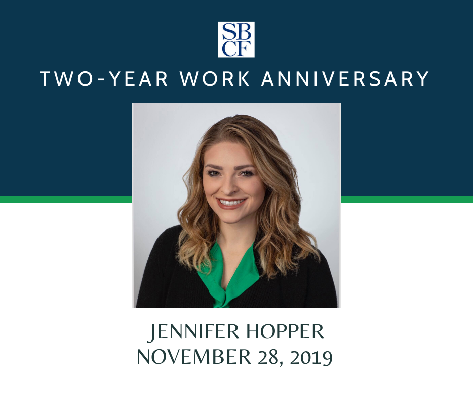 Jennifer Hopper Celebrates Two-Year SBCF Work Anniversary - Sessums ...