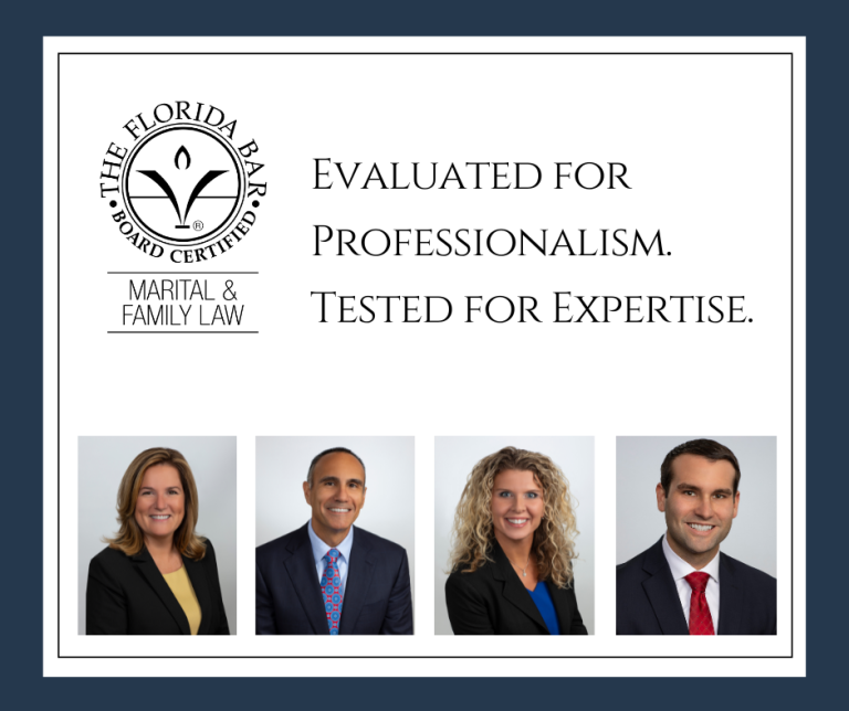 Attorneys Maintain Florida Bar Board Certification in Marital & Family ...
